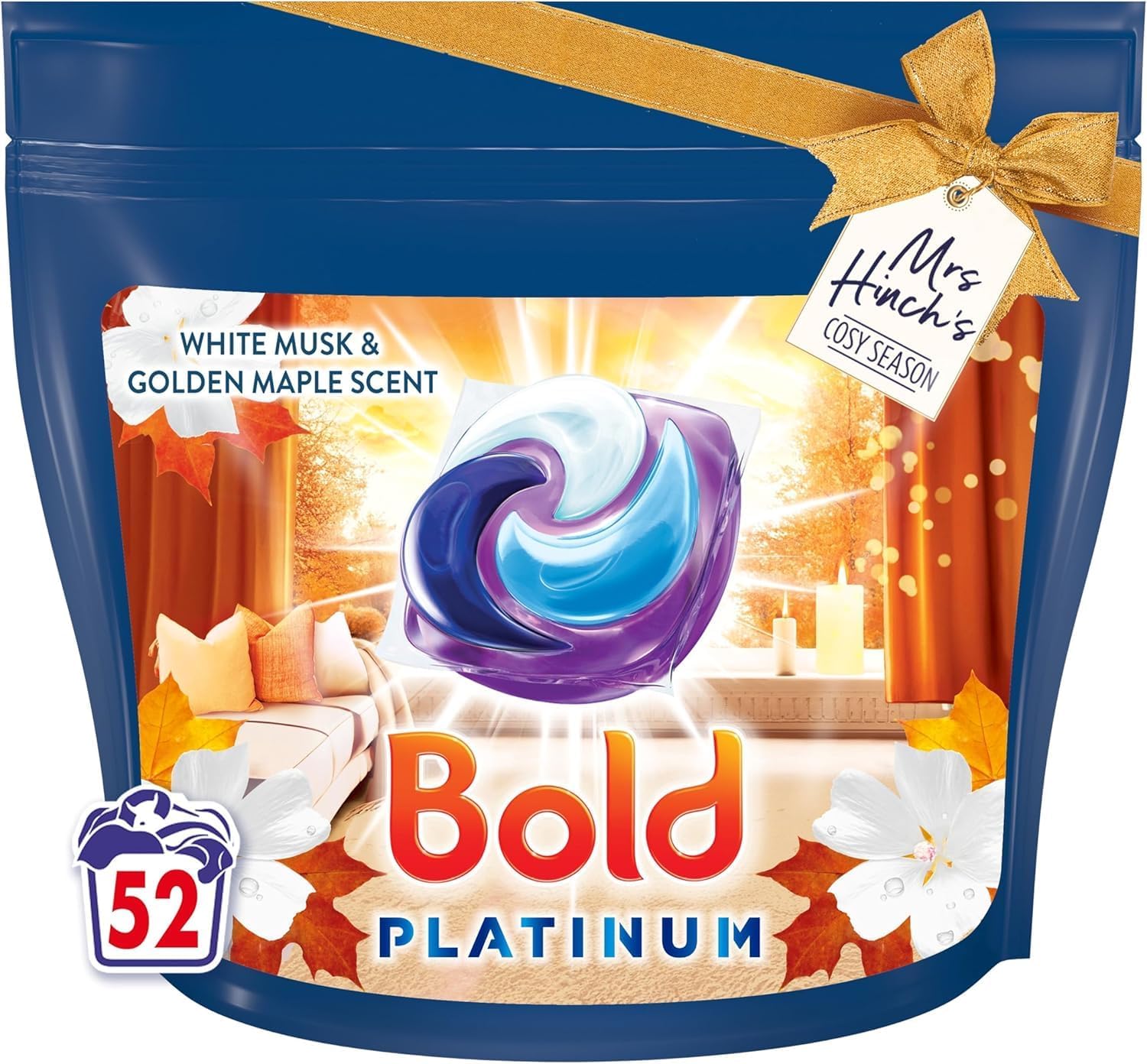 Капсули для прання універсальні Bold Platinum Mrs Hinch's білий мускус ...