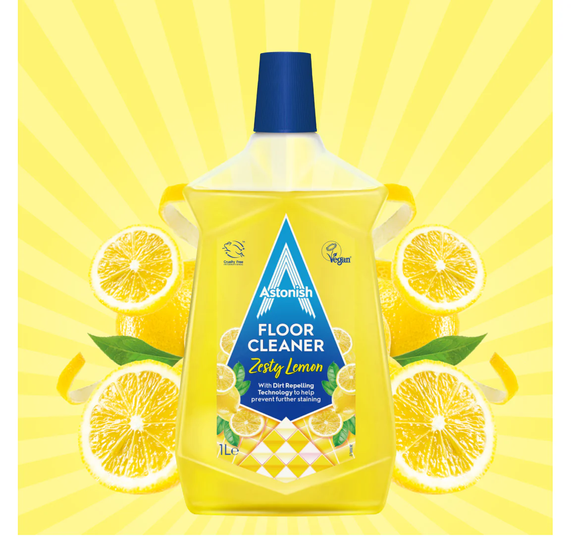 Засіб для миття підлоги Astonish Floor Cleaner Zesty Lemon, 1 л за ...